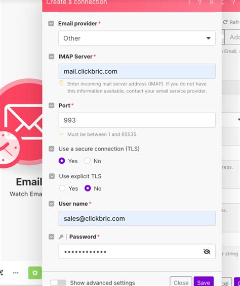 Unable To Connect My Domain Email Account To Email Module Getting Started Make