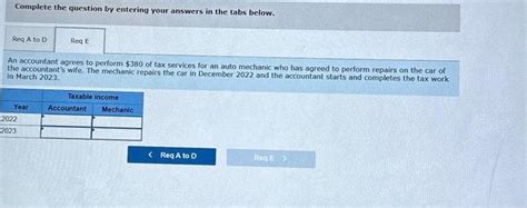 Solved Determine The Amount Of Taxable Income That Should Be