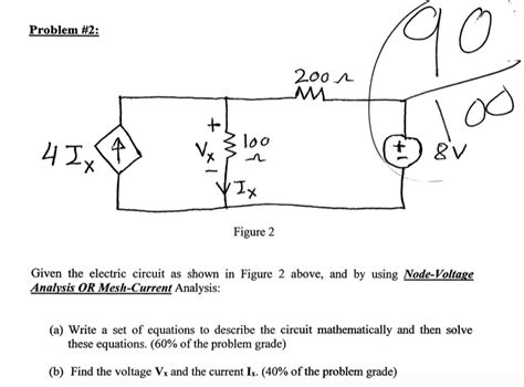 Solved Given The Electric Circuit As Shown In Figure Chegg