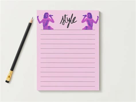 Large Swiftie Pink Style Notepad Taylor Swift Stationery Summer Camp Taylor Swiftie Notepad