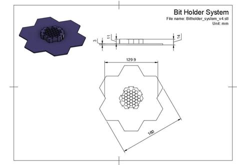 3d Printed Hex Bit Holder System By Rlangas Pinshape