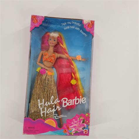 Hula Hair Barbie Pink And Gold Barbie Doll 1996 Mattel Vintage