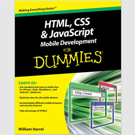 html css and javascript mobile development for dummies 1st inspire