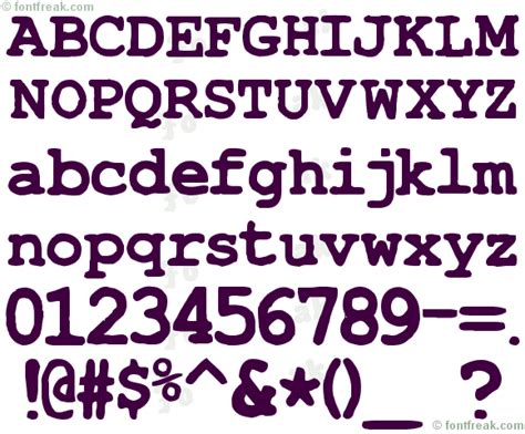 Font Freak Type Wrong Freeware By Digital Graphic Labs