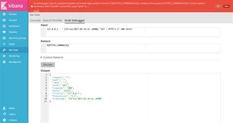 Grok の構文を検証する Grok Debugger を試してみた Kibana Developersio