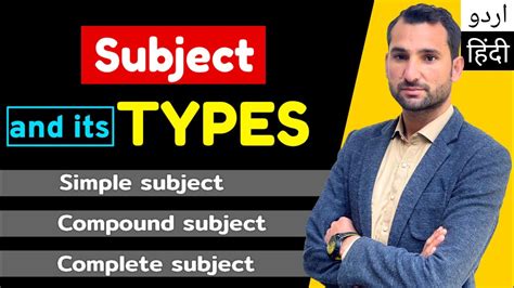 Types Of Subjects Subject Types Simple Compound And Complete