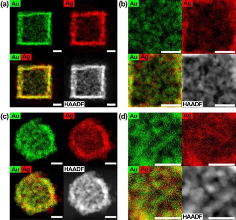 A And C Eds Elemental Mapping Images And Scanning Tem Stem Images Download Scientific