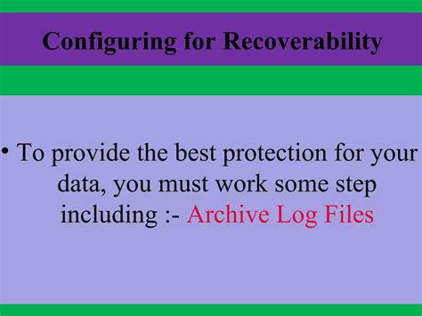Database Backup And Recovery Basics Ppt