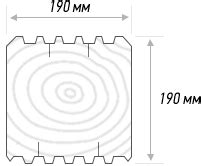 Сухой профилированный брус 200х200x6000 мм камерной сушки купить в ...