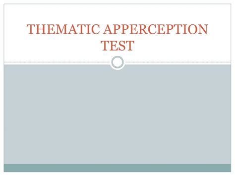 Ppt Thematic Apperception Test Powerpoint Presentation Free Download