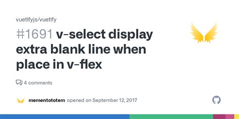 V Select Display Extra Blank Line When Place In V Flex · Issue 1691