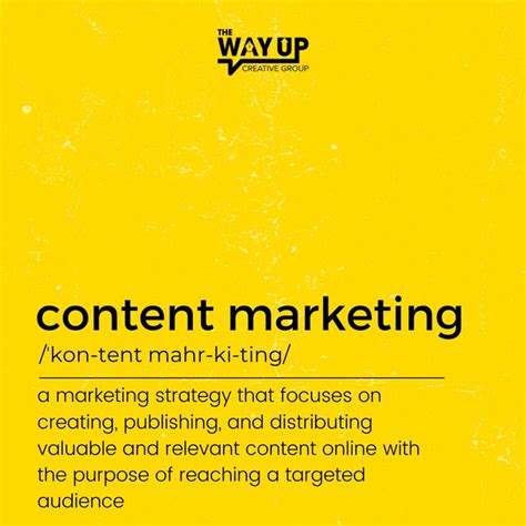 content marketing is a marketing strategy that focuses on creating