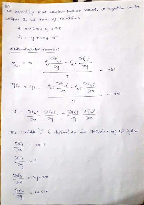 [solved] Determine The Solution Of The Simultaneous Nonlinear Equations Course Hero