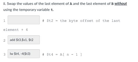 Assembly Mips How To Load The Byte Offset Of The Last Element Of An