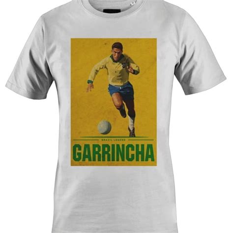 Camisa Camiseta Seleção Brasileira Garrincha Brasil Elo7