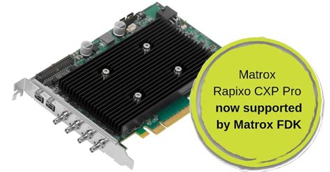 Fpga Development Kit For Coaxpress Frame Grabbers Introduced By Matrox Imaging Vision Systems