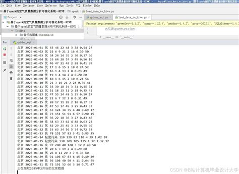 计算机毕业设计hadoopsparkhive空气质量预测系统 空气质量大数据分析可视化 大数据毕业设计源码lw文档ppt讲解计算机设计大赛信息可视化设计类往年作品空气质量可视化
