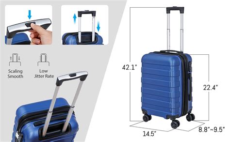 Super Deal 21 Inch Expandable Suitcase Hardside Carry On