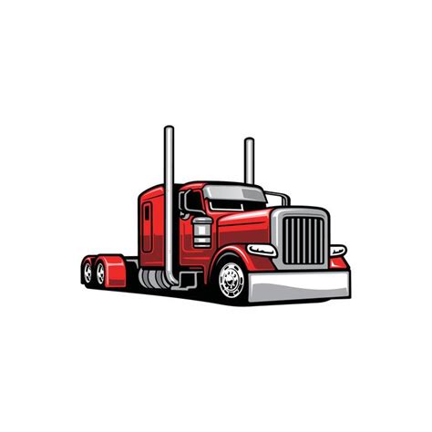 Semi Truck Vector Art Icons And Graphics For Free Download