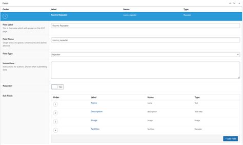 Render Acf Repeater Pafe