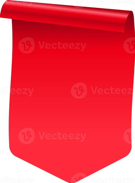 Red Paper Tag Label Isolated Background 16622546 Png