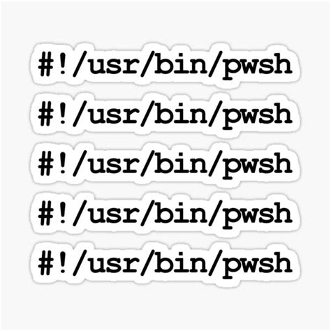 Powershell On Linux Pwsh Sticker For Sale By Stevegoodman Redbubble