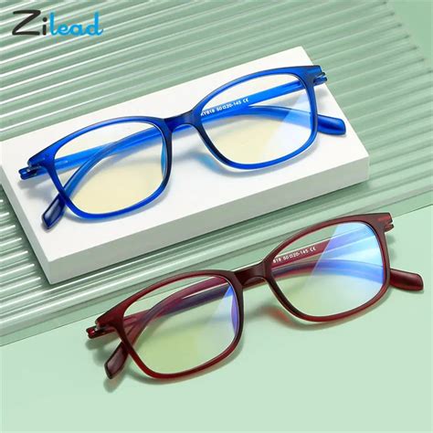 Zilead Anti Blue Rays Myopia Glasses Women Men Sqaure Finished