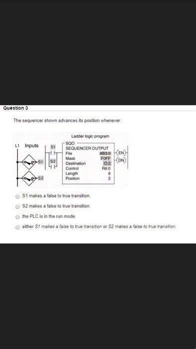 solved question 3 the sequencer shown advances its position