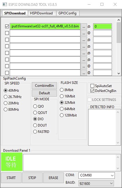 flash esp32 openhasp