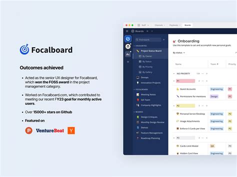 Focalboard Open Source Project Management App Behance