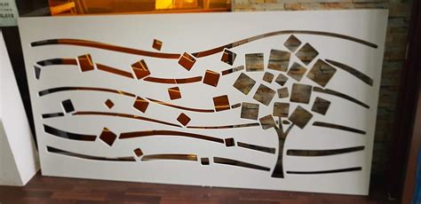 Squre Tree Wall Art Design Makerbhawan