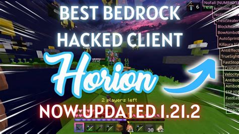 Updated 1 21 2 Horion Hacked Client Download Tutorial Minecraft Bedrock Edition Youtube