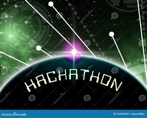 Hackathon Code Malicious Software Hack 2d Illustration Stock Illustration Illustration Of