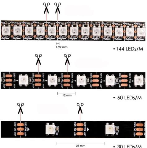 WS2812B Rgb Addressable Led Pixel Strip MSHLED
