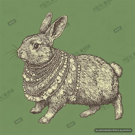 Ai创作图手绘插画兔 兔手绘 手绘生肖兔 兔年手绘 兔版画 原创手绘兔 兔年版画 兔年潮流元素图 金色兔图案 大展宏兔插画 手绘兔 兔年手绘图案 原创兔插画 手绘兔形象 兔雕刻图nipic