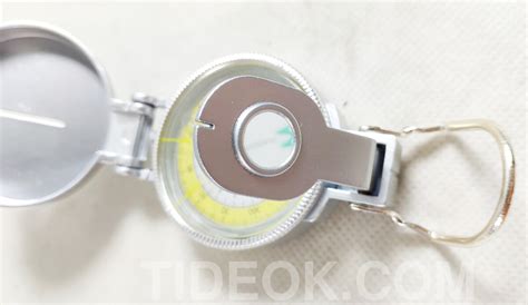 Silver Metal Case Liquid Filled Lensatic Compass Custom Logo Custom