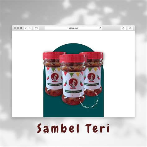 Jual Sambel Teri Botol 150gr Shopee Indonesia