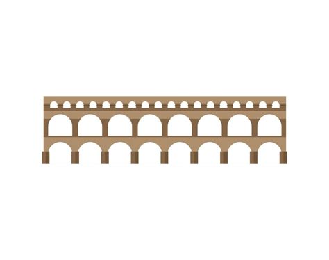 Roman Aqueduct Illustration 58248175 Vector Art At Vecteezy