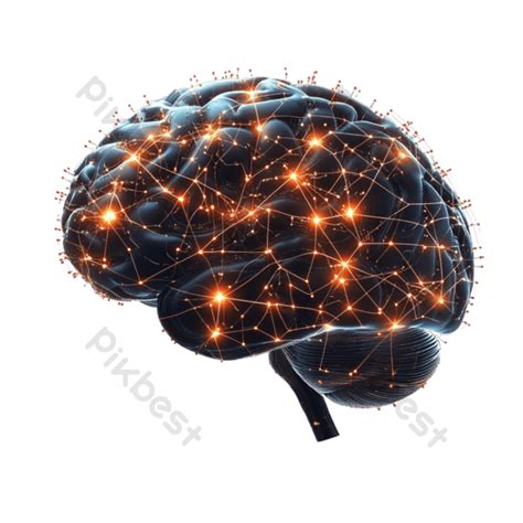 Ai Brain Interface With Radiant Glowing Neural Connections Png Images