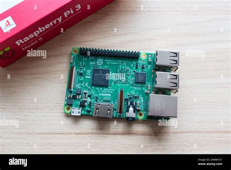 Raspberry Pi The Small Single Board Affordable Computer Stock Photo Alamy
