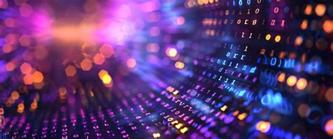 Premium Photo Digital Matrix Binary Code Streaming Through Technological Environment