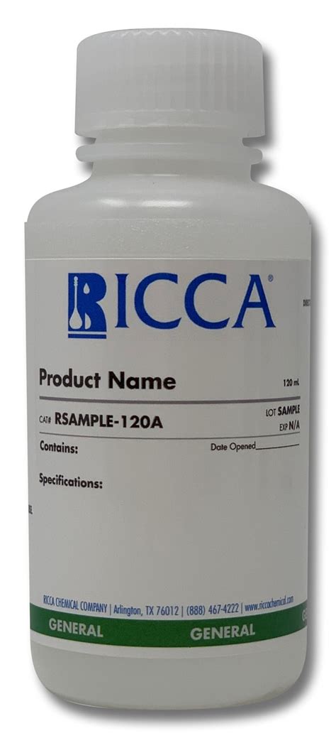 Eosin Y Ts 0 5 W V Adsorption Indicator For Argentometric Titrations Ricca Chemical 120 Ml
