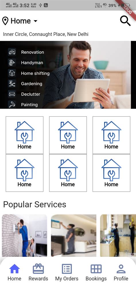 Home Service App Built With Flutter