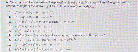 Solved In Exercises Use The Method Suggested By Chegg