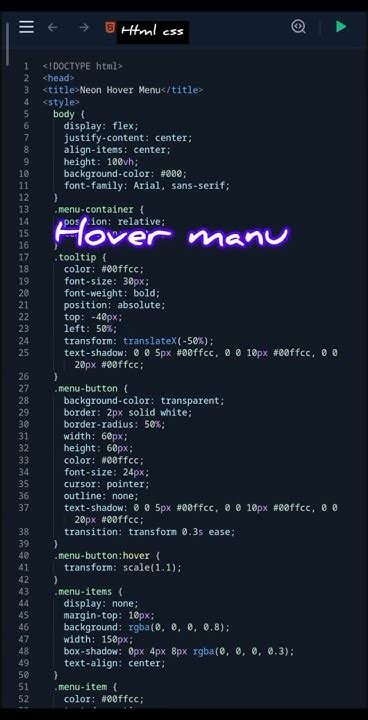 Menu Text Animation Software Htmlcss Easycoding Fold Popular Viralvideo Youtube
