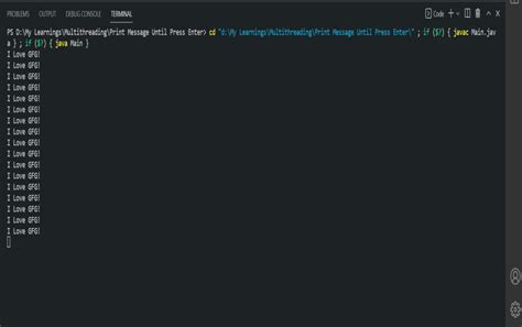 Java Multithreading One Thread To Take Input Another To Print On Console Geeksforgeeks