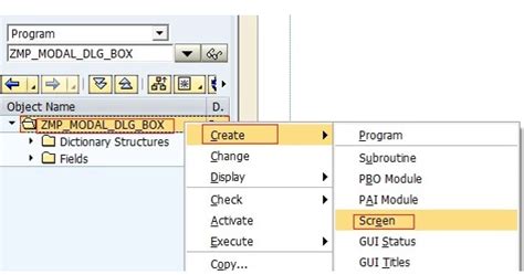 Sap Tech Modal Dialog Box Pop Up Screen