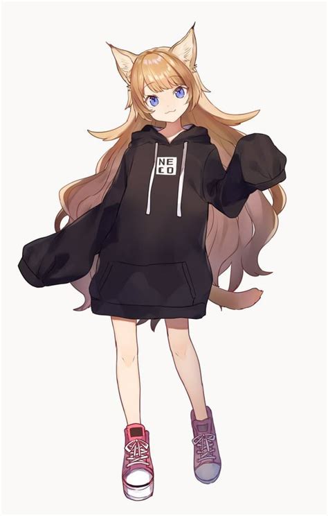 Oversized Hoodie Virtual Youtuber Rawwnime