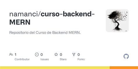 Github Namancicurso Backend Mern Repositorio Del Curso De Backend Mern
