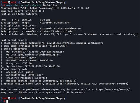 hack the box legacy writeup sem uso do metasploit